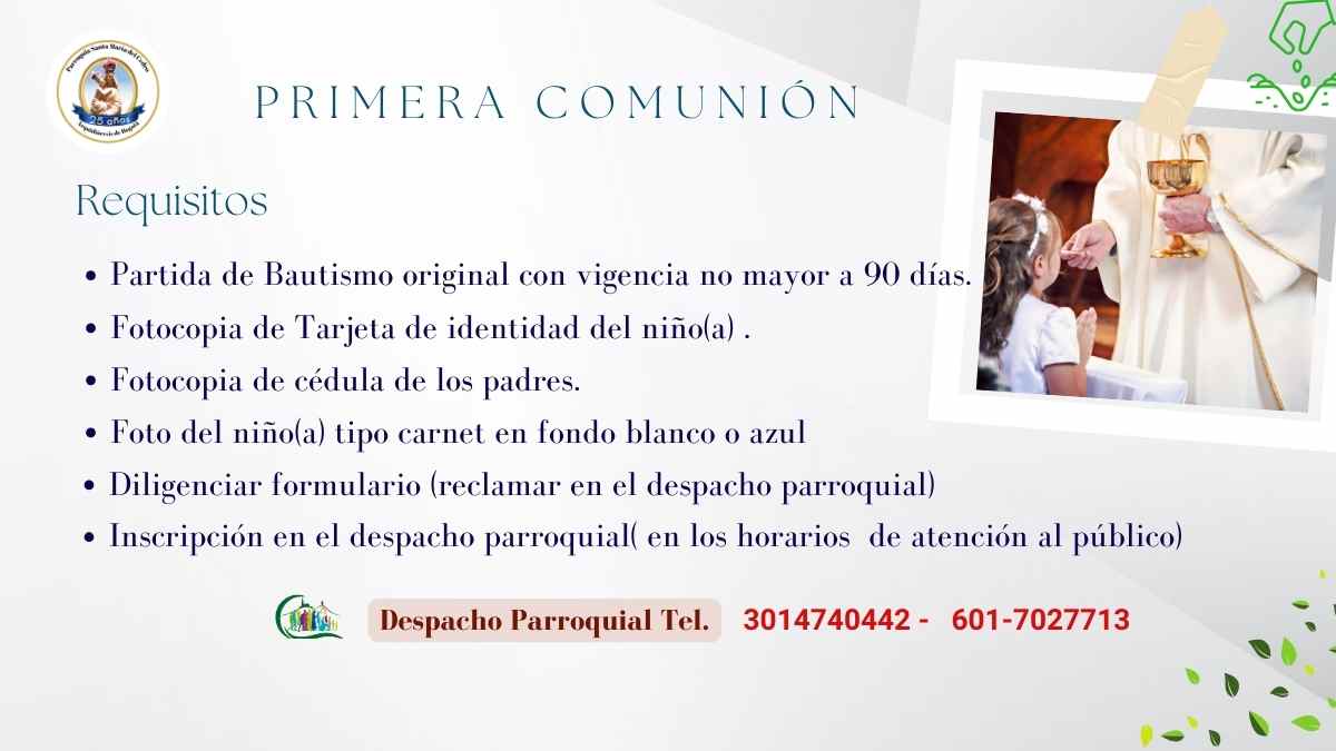 Lo que debes saber para realizar la Primera Comunión | Arquidiócesis de ...